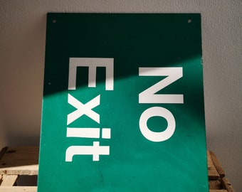 Exit Sign - Etsy UK