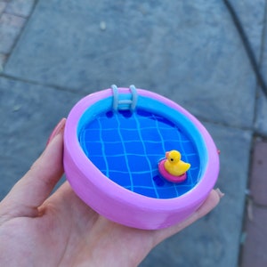 Duck Swimming Pool Tray | Handmade Clay Tray - Etsy