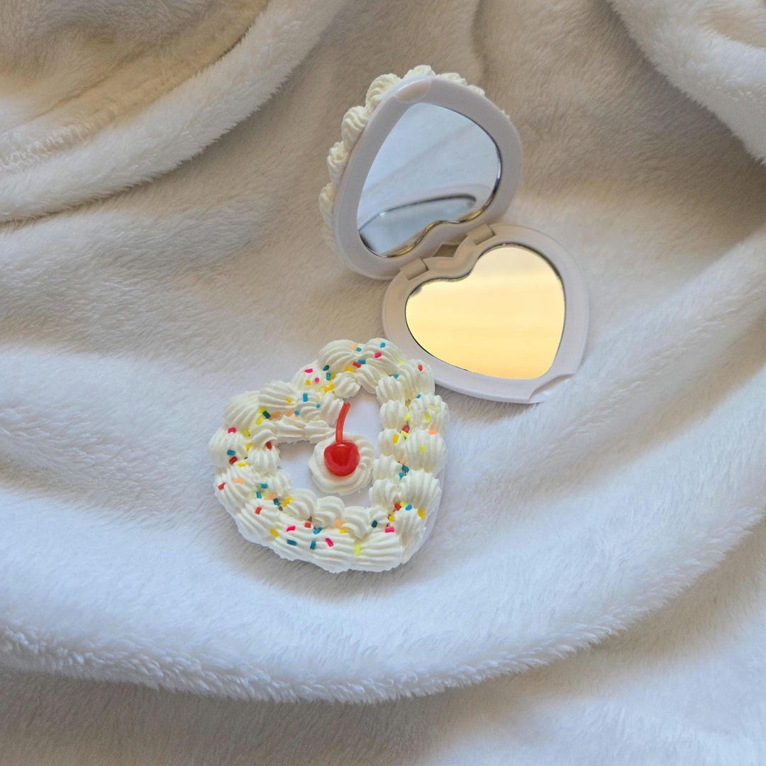 Rainbow Sprinkle Cake Compact Mirror | Mirrors - Etsy