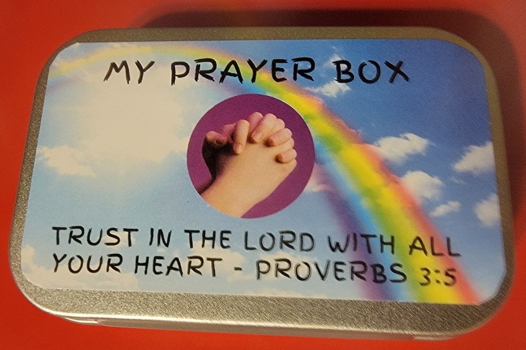 Children's Prayer Box - Christian Gift for Boy - Christian Gift for ...