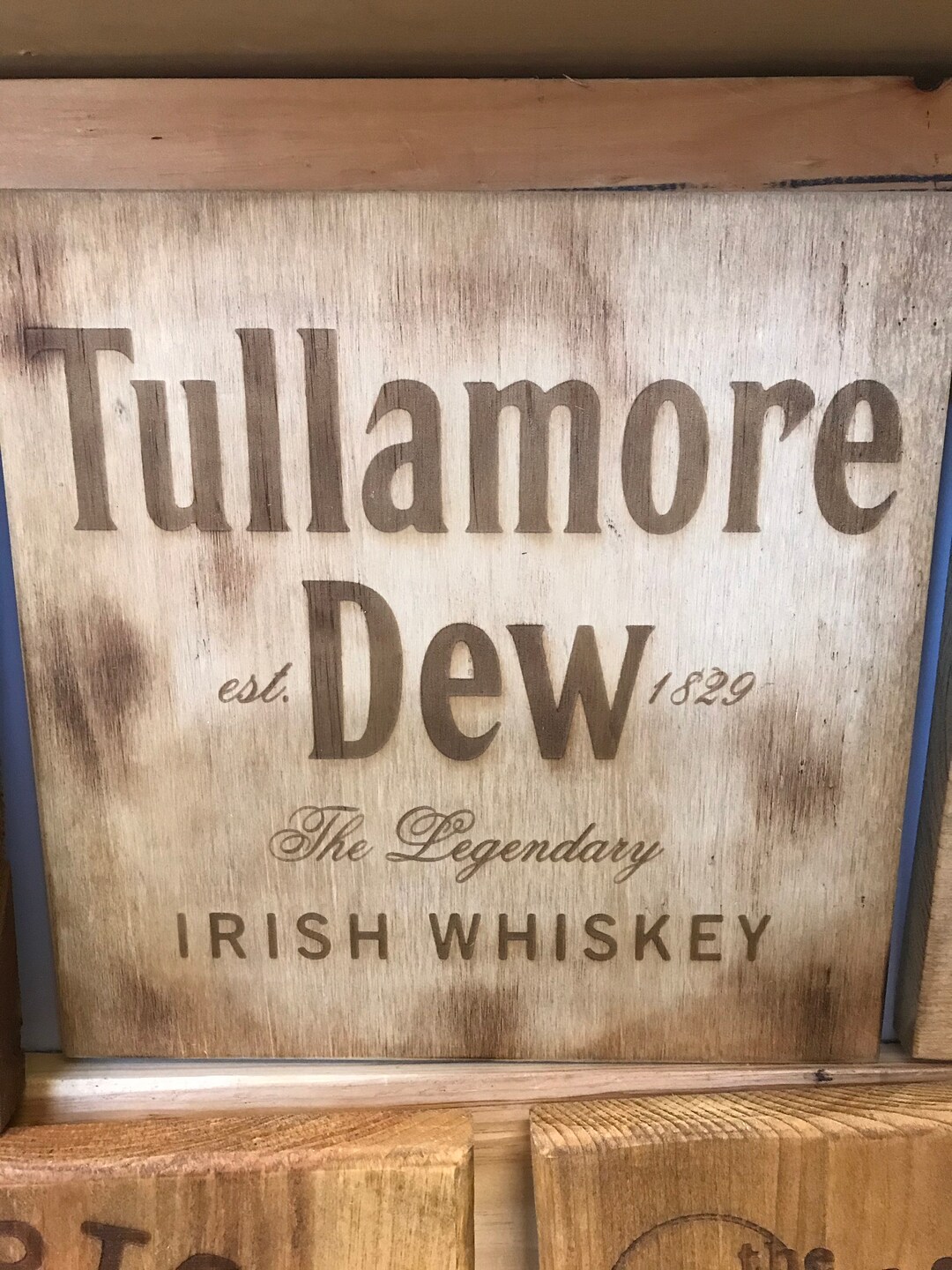 Tullamore Dew Wood Sign - Etsy