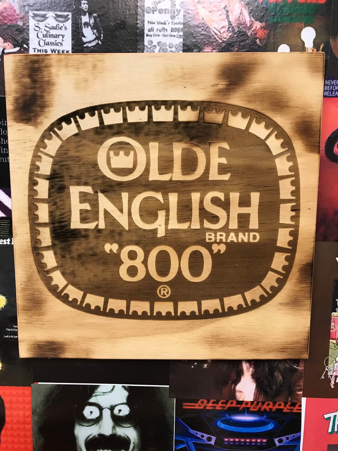 Olde English 800 Wood Sign - Etsy