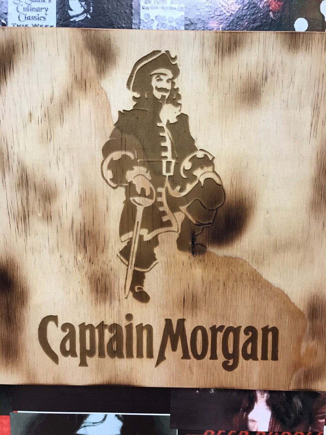 Captain Morgan Wood Sign - Etsy
