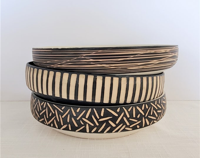 Large Serving Bowl, Fruit Bowl, Wide Bowl, Multiple Designs, Modern ...