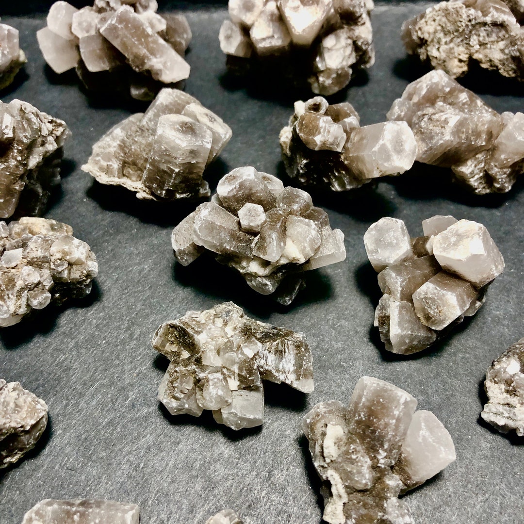 Panda Calcite Cluster Hexagonal Crystal Glitter Specimen Uncommon Rock ...