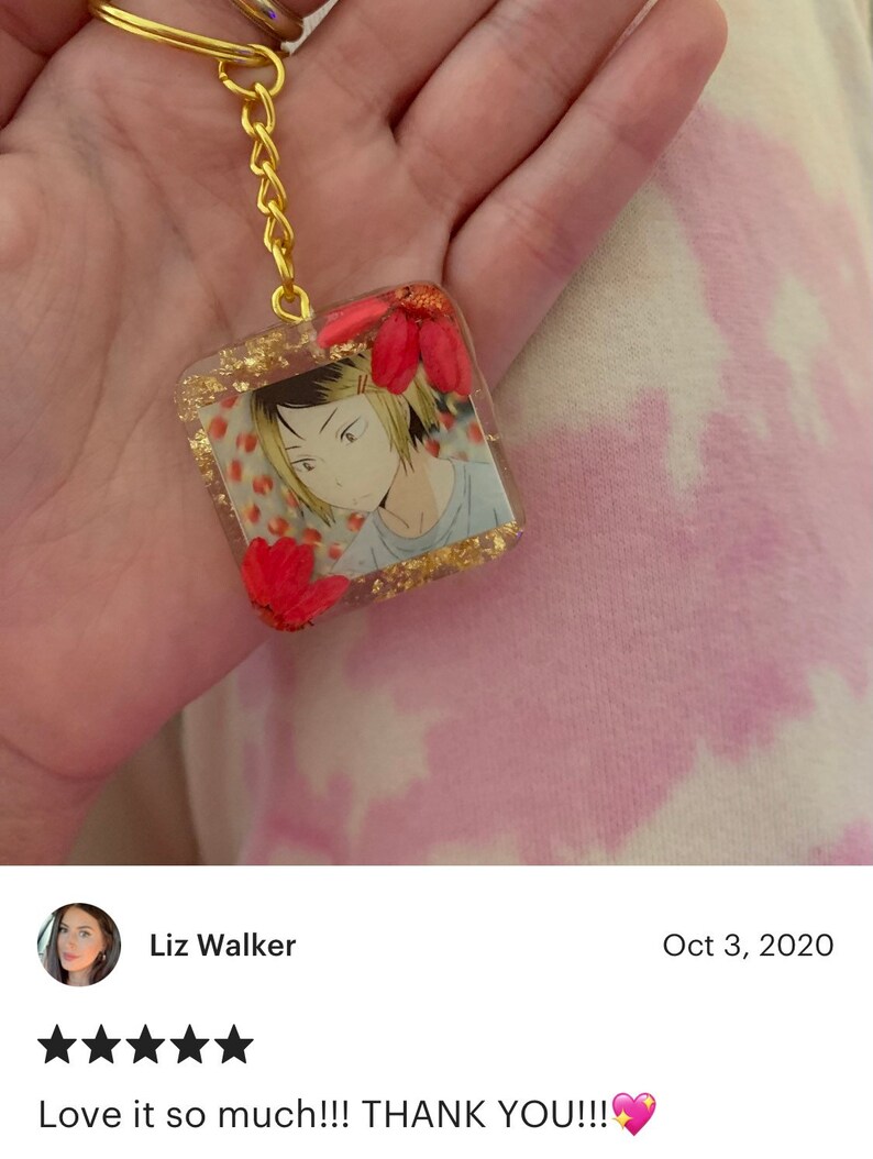 Custom Anime Resin Photo Keychain Custom KPOP Resin Photo | Etsy