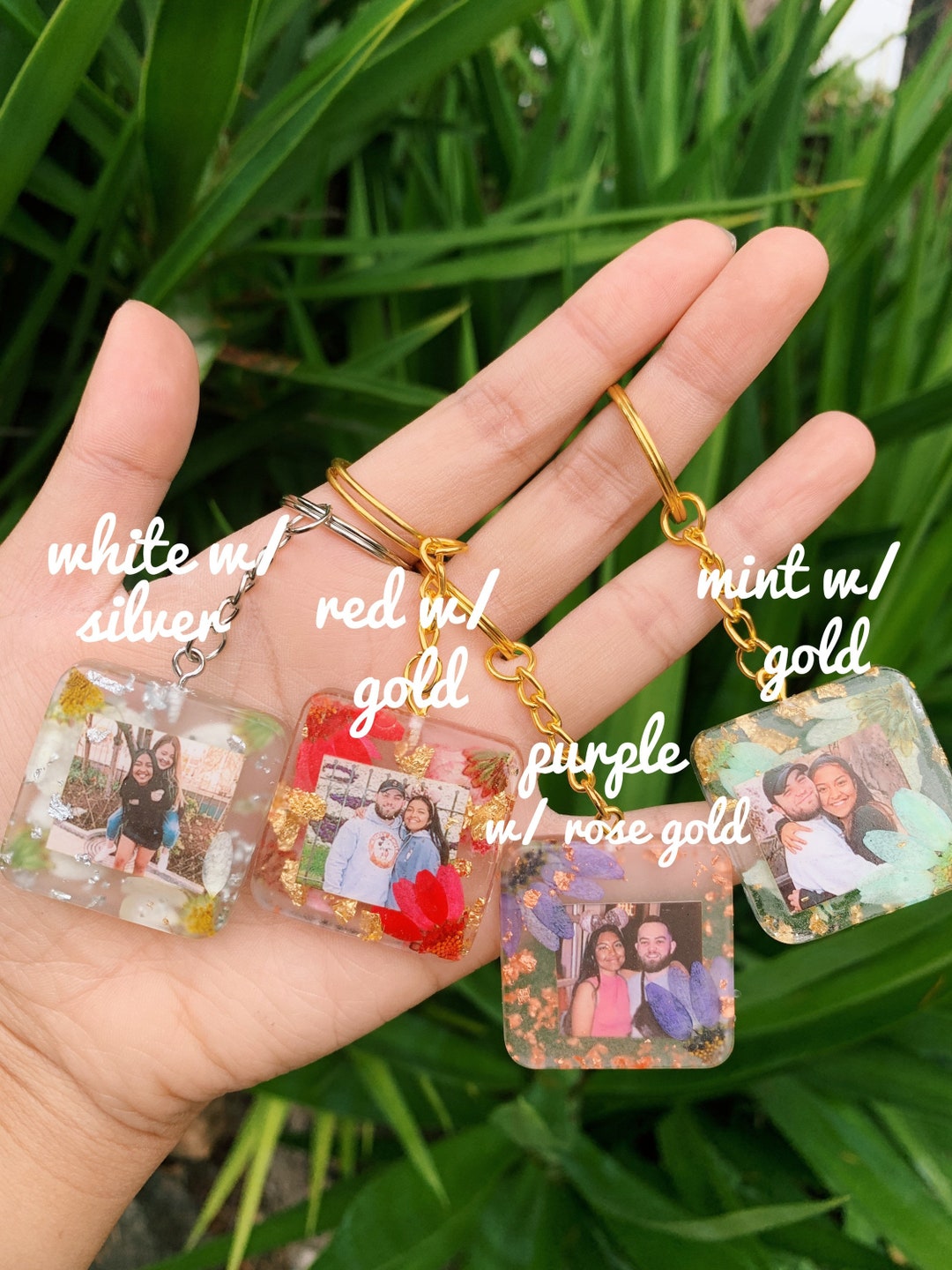 Resin Photo Keychain | Photo Keychain | Keychain With Photo | Custom ...
