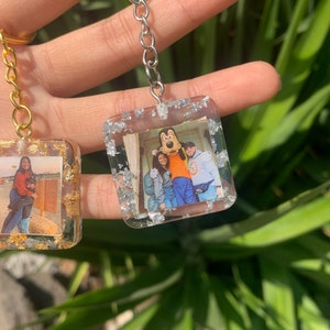 Resin Photo Keychain Photo Keychain Picture Keychain Custom Photo ...