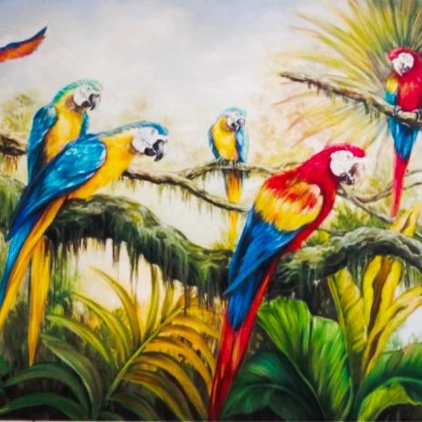 Macaw Painting Original - Etsy