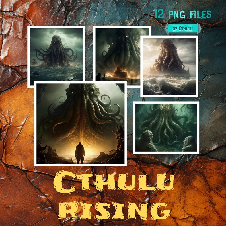 Cthulu Digital Art Creepy Lovecraftian Eldrich Horror Old Gods - Etsy