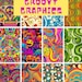70s Groovy Digital Paper Pack, Retro Hippie Designs (75 PNG Files) - Etsy
