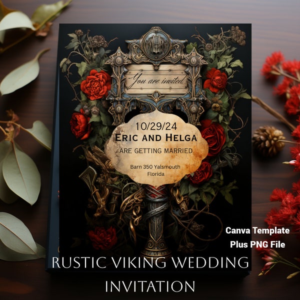 Viking Wedding Invitations - Etsy