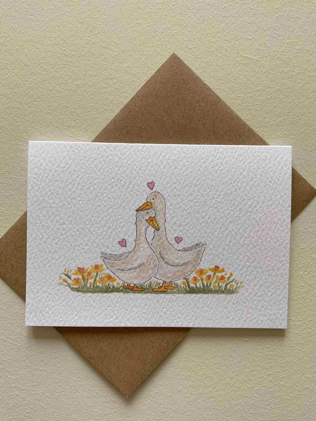 Duck Valentine's Card / Valentine's Day Card / Love Card / Happy ...