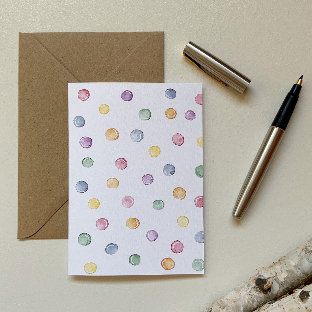 Rainbow Bubbles Card / Happy Birthday Card / Colourful Card / Rainbow ...