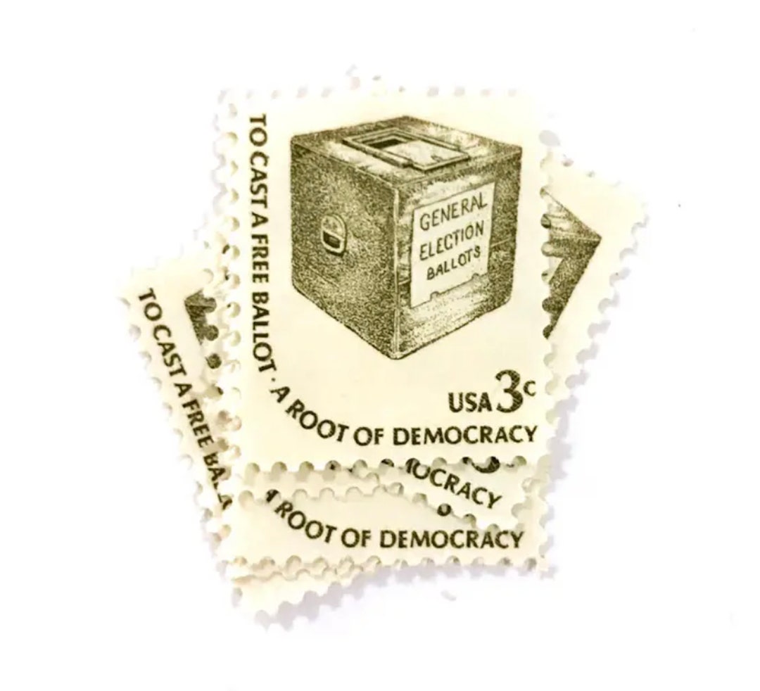 Voting Stamps - Vintage USPS - “to Cast a Free Ballot” “A Root of ...
