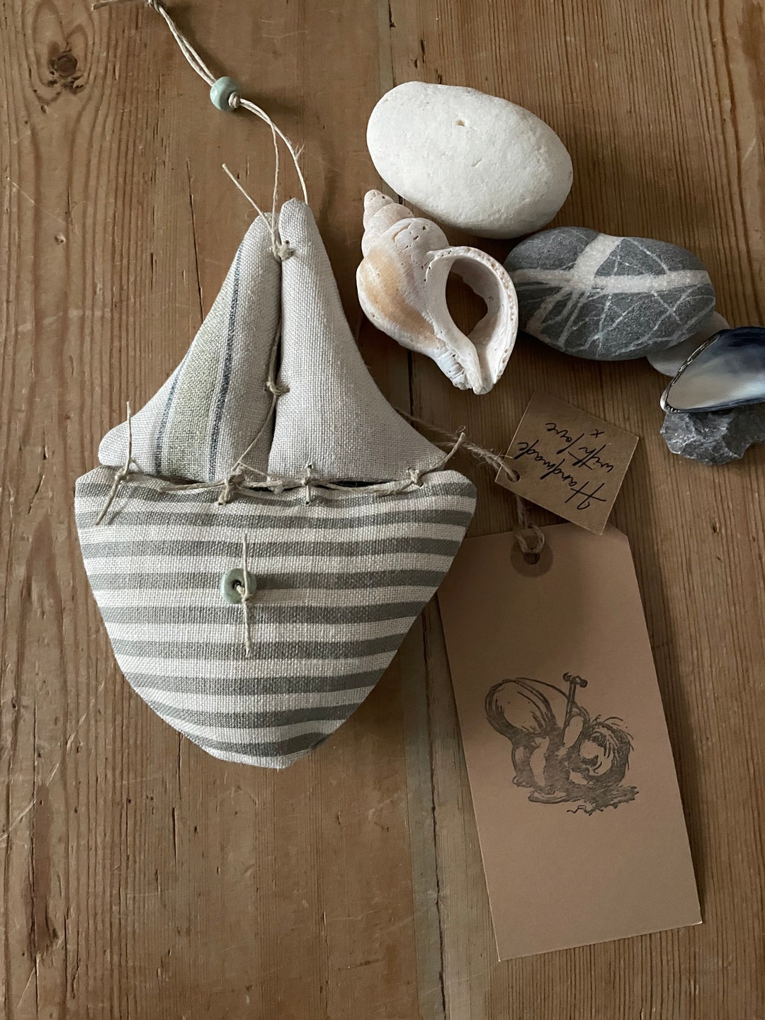 Linen Sail Boat - Etsy UK