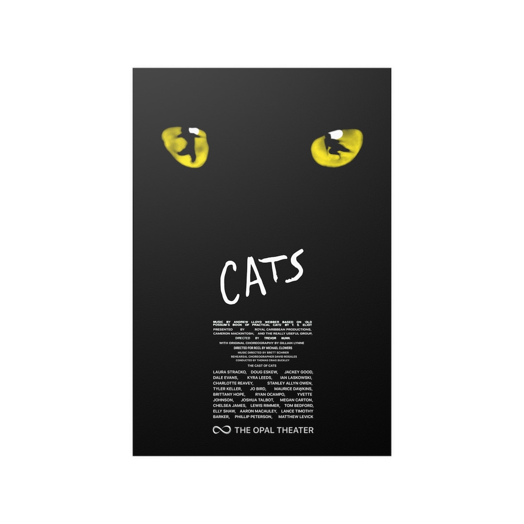 RARE CATS the Musical Poster Cats, Musical, Broadway, West End, Andrew ...