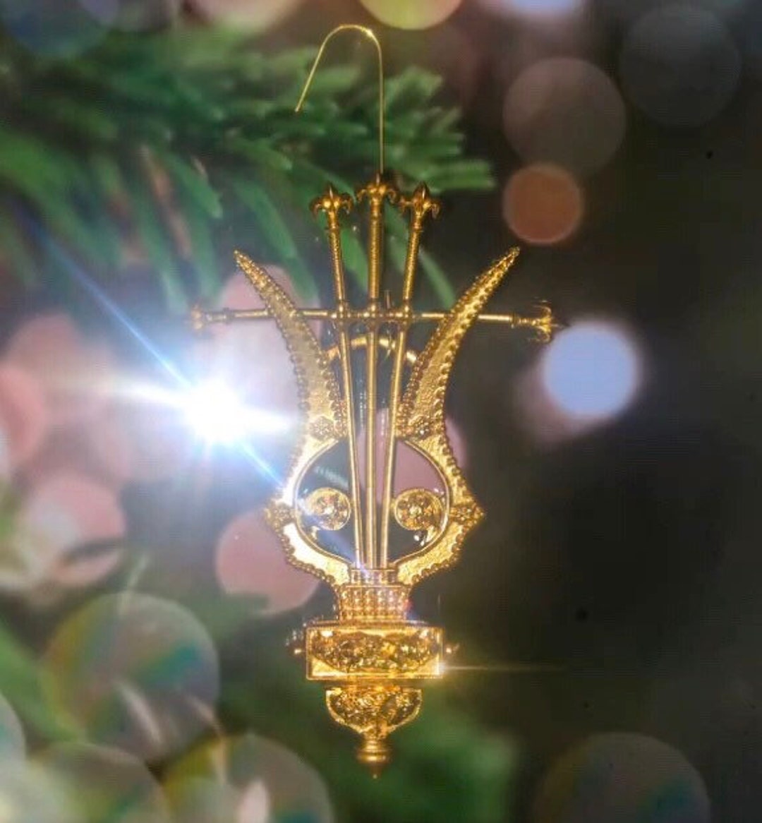 Phantom of the Opera Chandelier Lyre Christmas Tree Ornament - Etsy