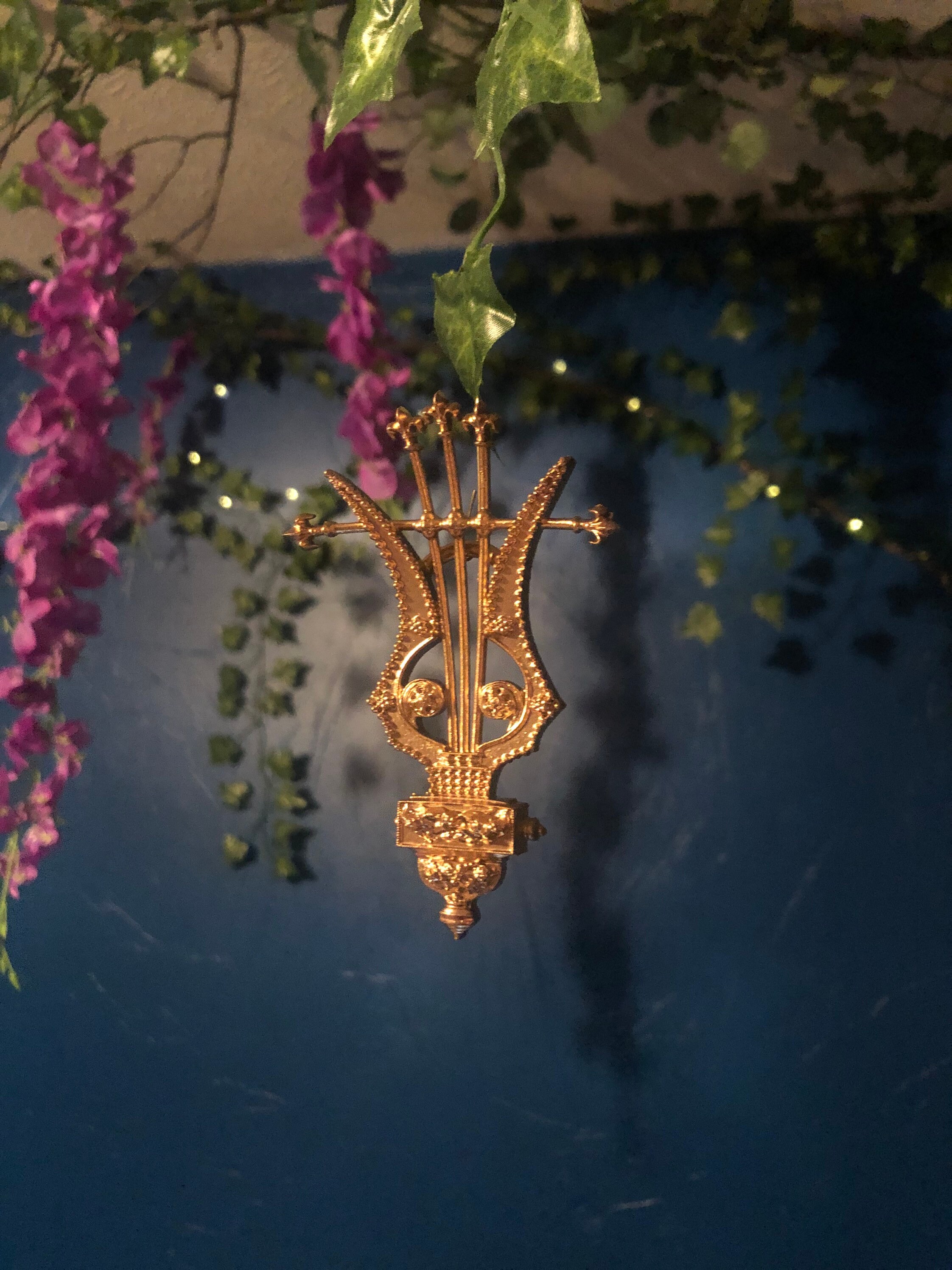 Phantom of the Opera Chandelier Lyre Christmas Tree Ornament - Etsy