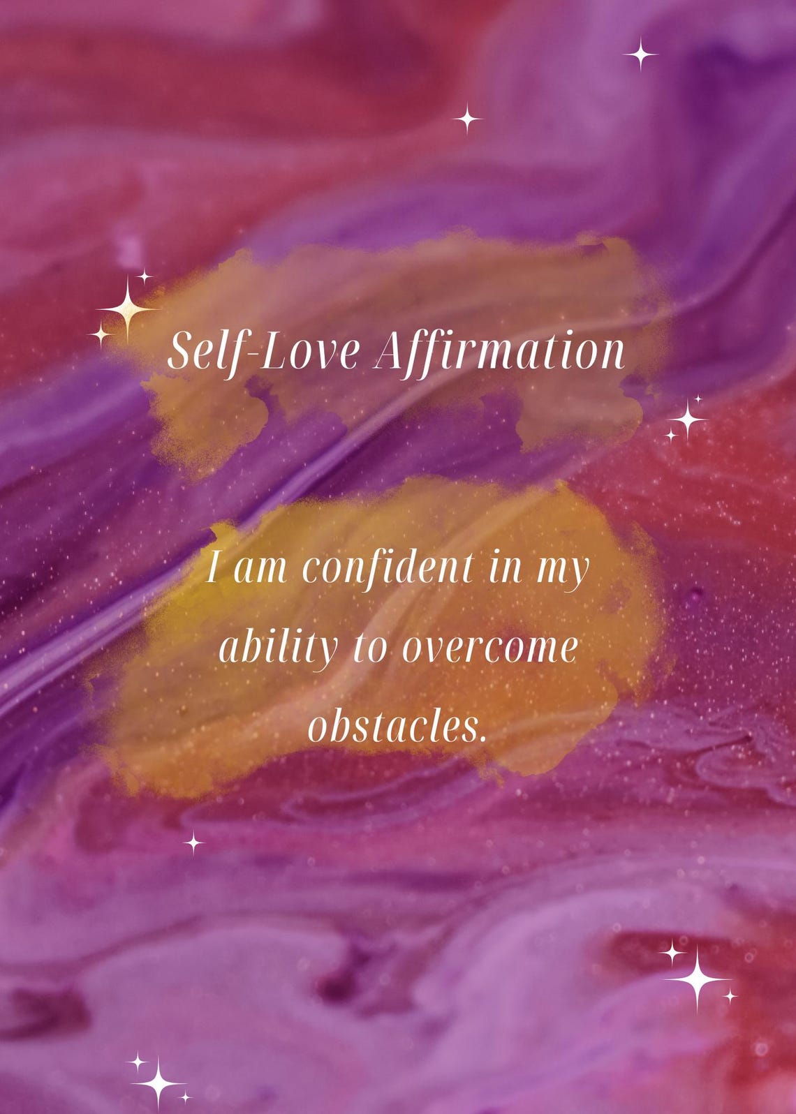 50 Cosmic Confirmation Affirmations | Printable Affirmation Cards Canva ...