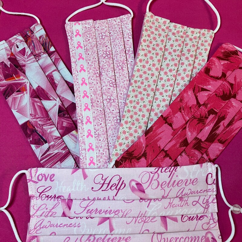 Breast Cancer Mask - Etsy