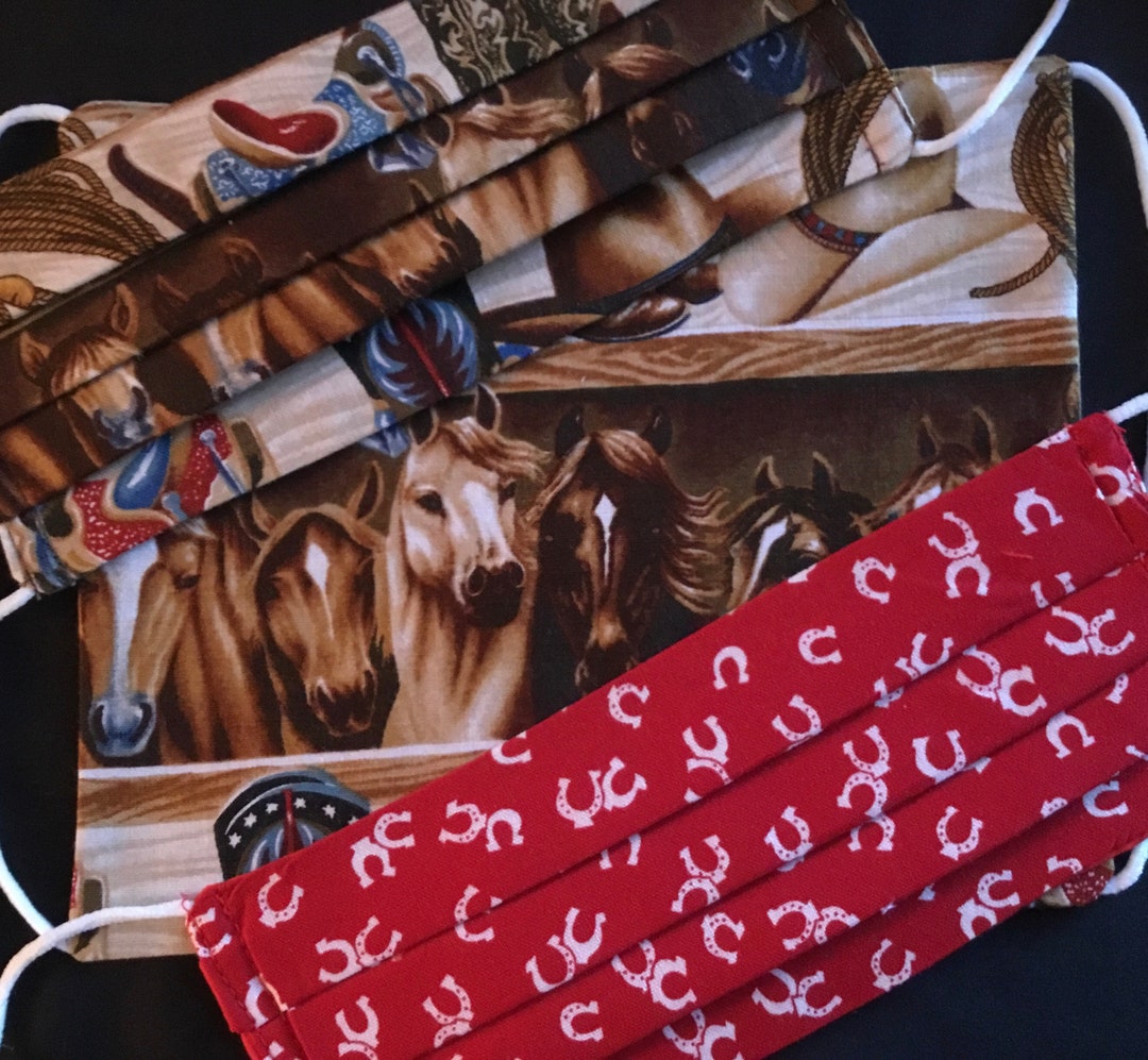 Horse Face Mask Equestrian Face Mask Double Layer 1st Layer is Horses ...