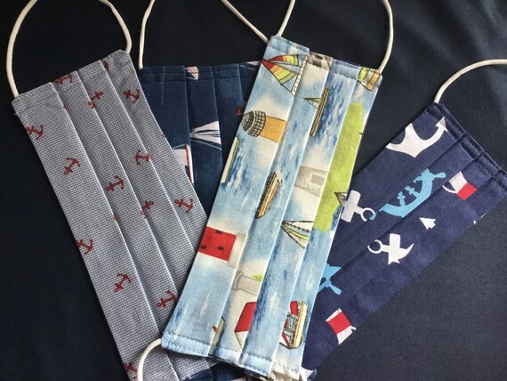 Nautical Boating Face Mask Lignt House Face Mask 2 N 1 | Etsy UK