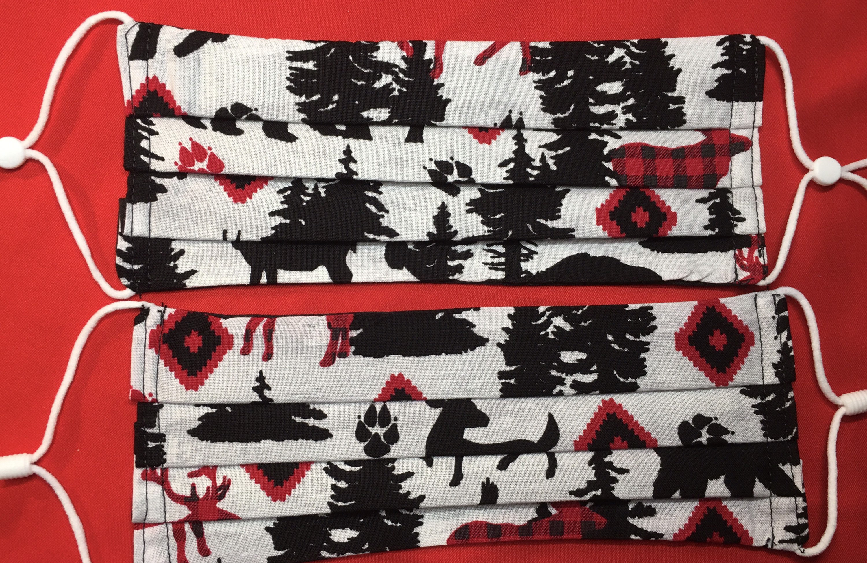 Deer Face Mask Kids and Adult Sizes 2 N 1 Mask Woodsie | Etsy