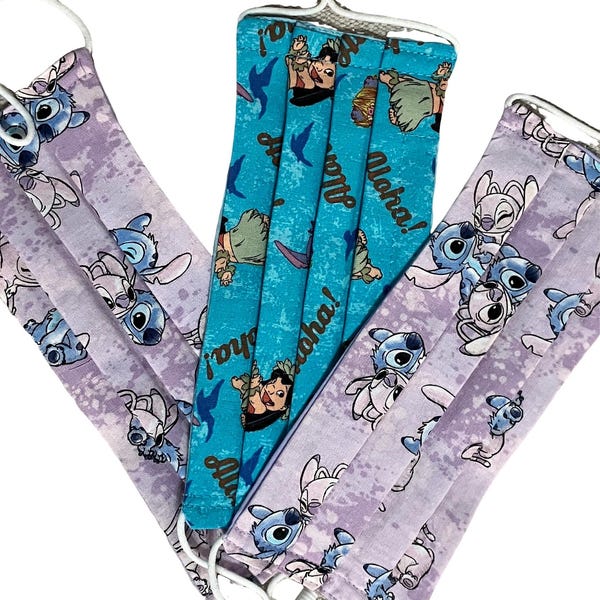 Stitch Face Mask - Etsy