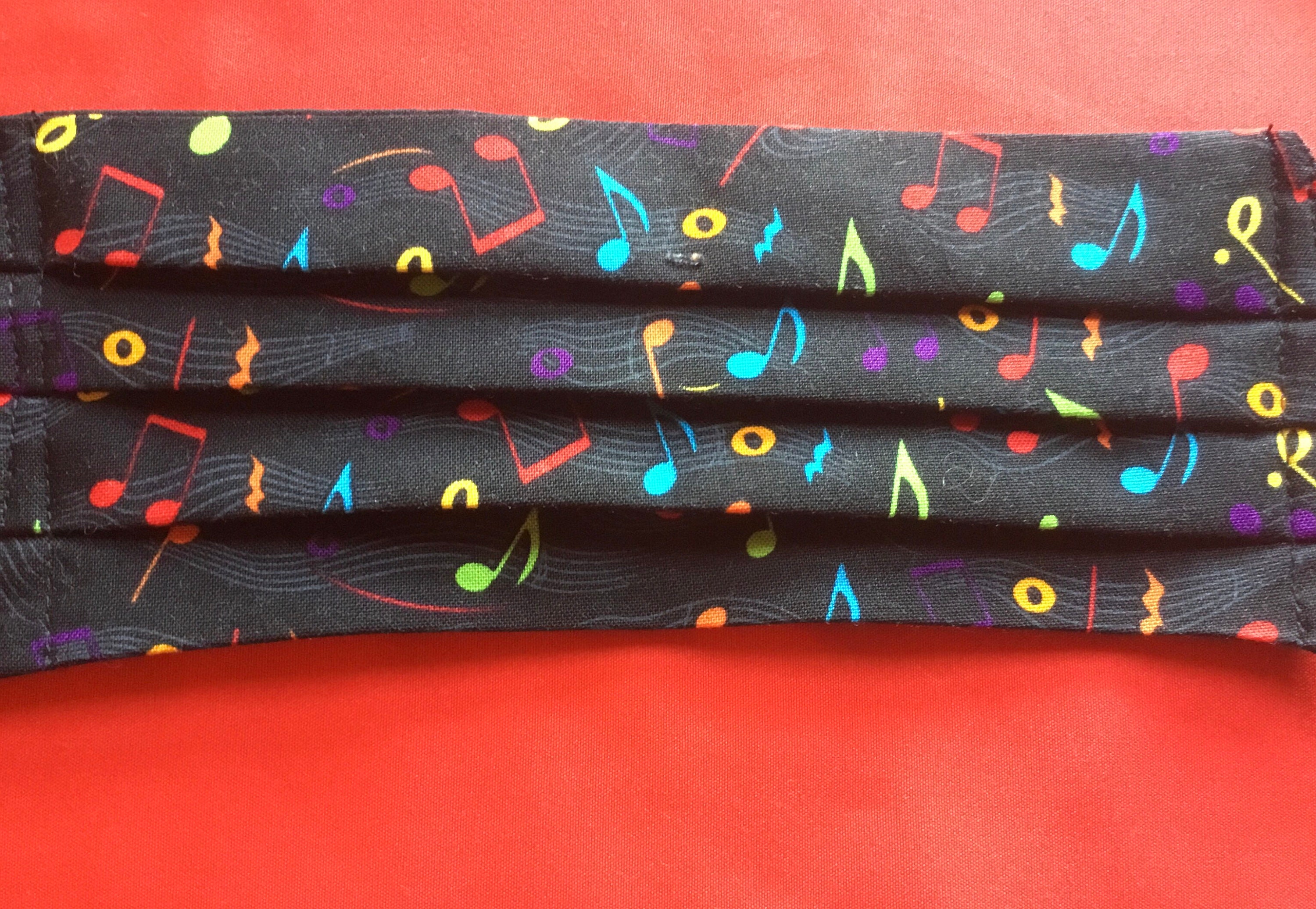 Music Note Face Mask 2 Layers Adjustable Avaliable With or - Etsy