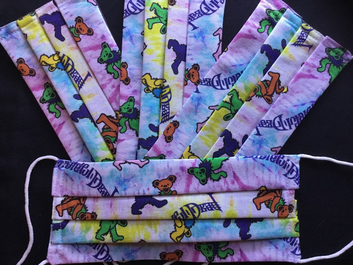 Grateful Dead Face Mask Pink Floyd Face Mask Reversible | Etsy