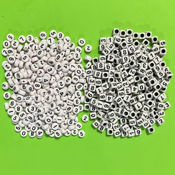 Friendship Bracelet Number Beads - Etsy