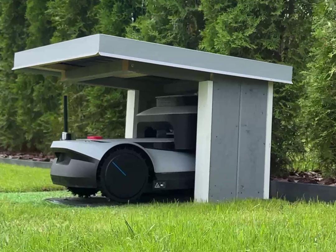 Robot Lawn Mower Shelter, Robotic Lawnmower Garage, Imow House With ...