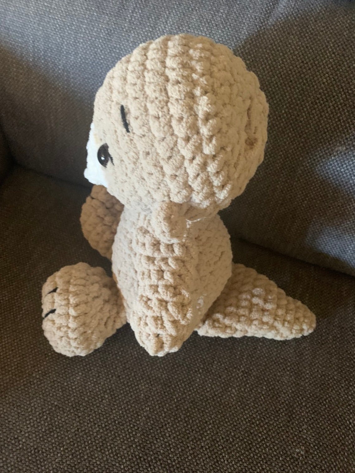 Soft Chunky Crochet Sea Otter Plushie Amigurumi Fluffy Chubby Stuffed ...