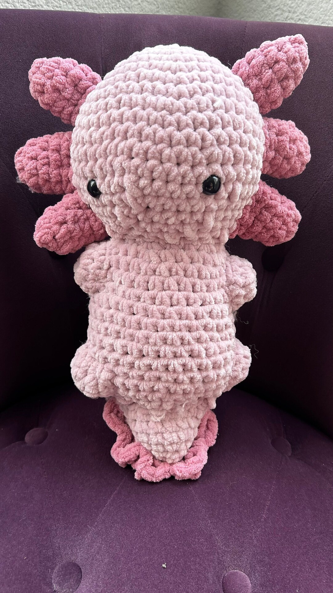 Axolotl Soft Chunky Crochet Plushie Amigurumi Fluffy Chubby Stuffed - Etsy