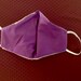 Purple and Gray Fitted Reusable Face Mask (adult S/M) - Etsy