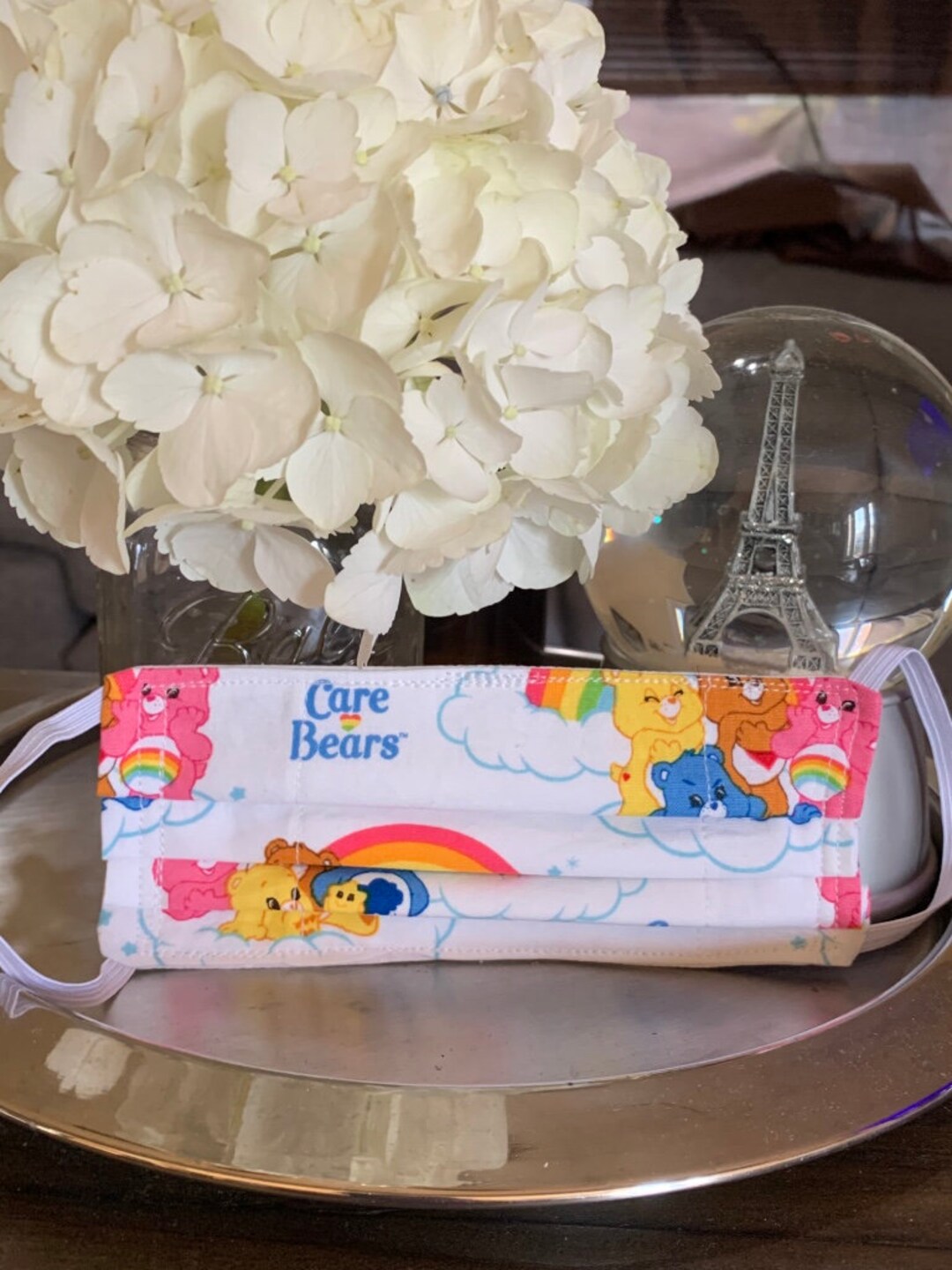 Care Bears Pleated Reusable Face Mask With Filter Adjustable Ear Loops ...