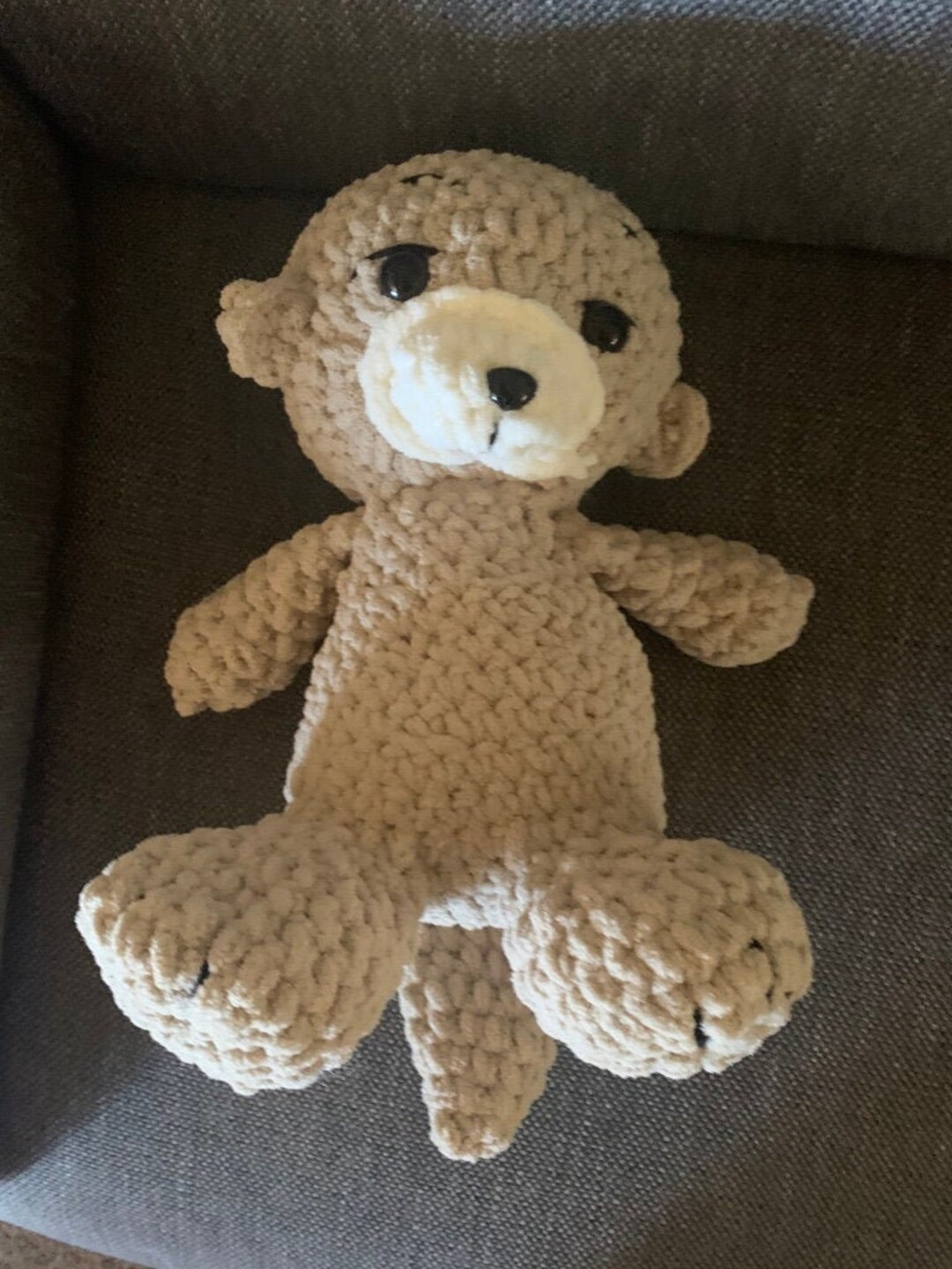 Soft Chunky Crochet Sea Otter Plushie Amigurumi Fluffy Chubby Stuffed ...