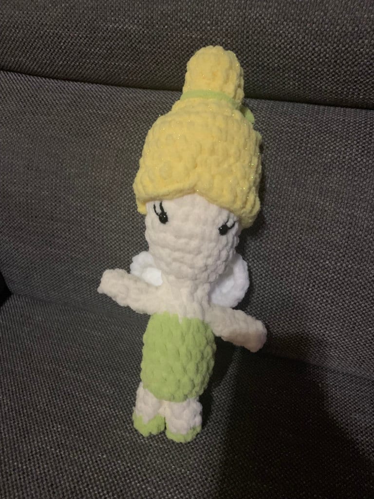 Tinkerbell Soft Chunky Crochet Plushie Amigurumi Fluffy Chubby Stuffed ...