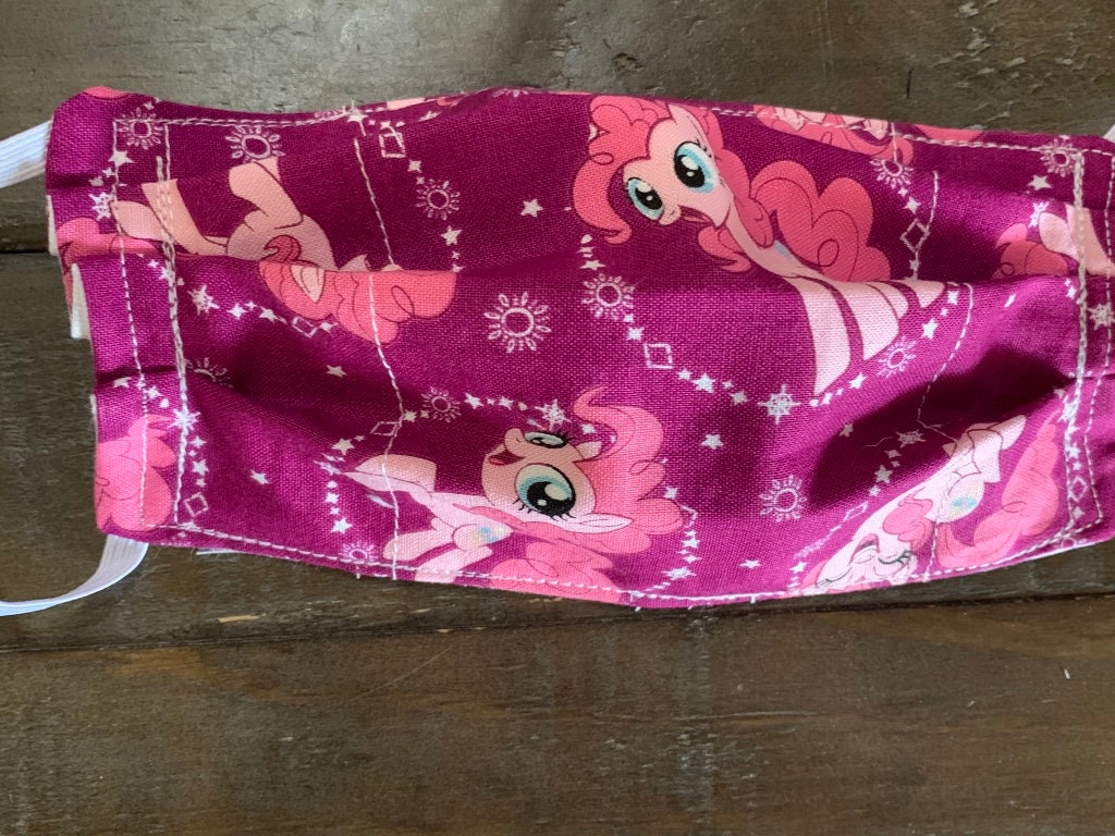 My Little Pony Pleated Reusable Face Mask With Filter Adjustable Ear ...