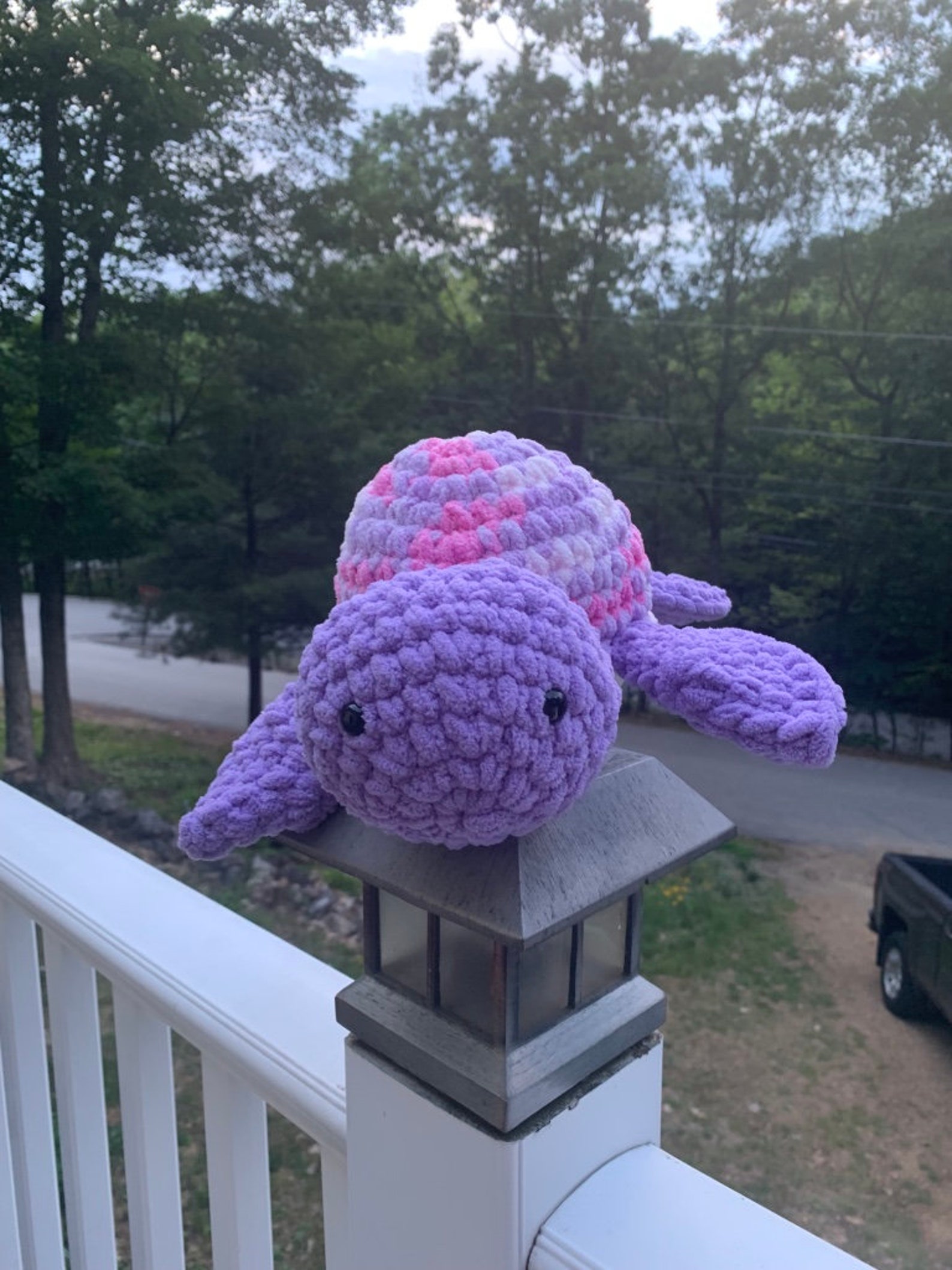 Soft Chunky Crochet Purple and Pink Turtle Plushie Amigurumi - Etsy