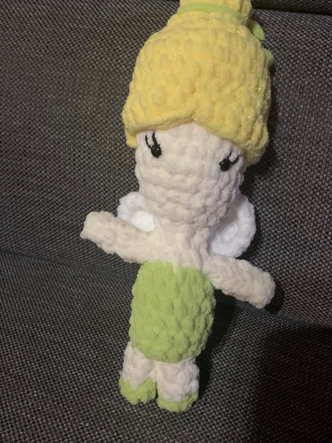 Tinkerbell Soft Chunky Crochet Plushie Amigurumi Fluffy Chubby Stuffed ...