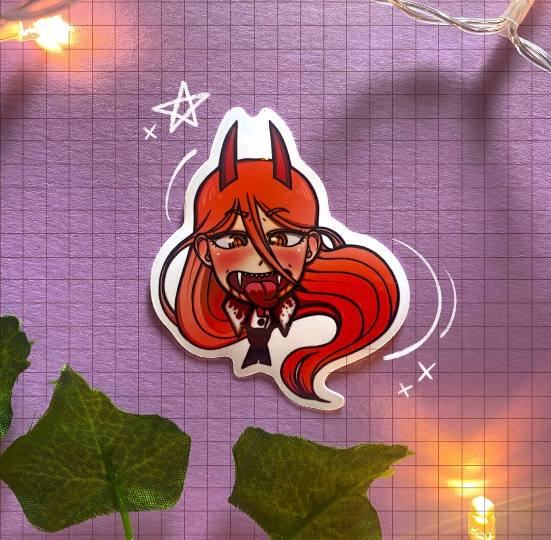 Power Chainsaw Anime Man Vinyl Sticker - Etsy