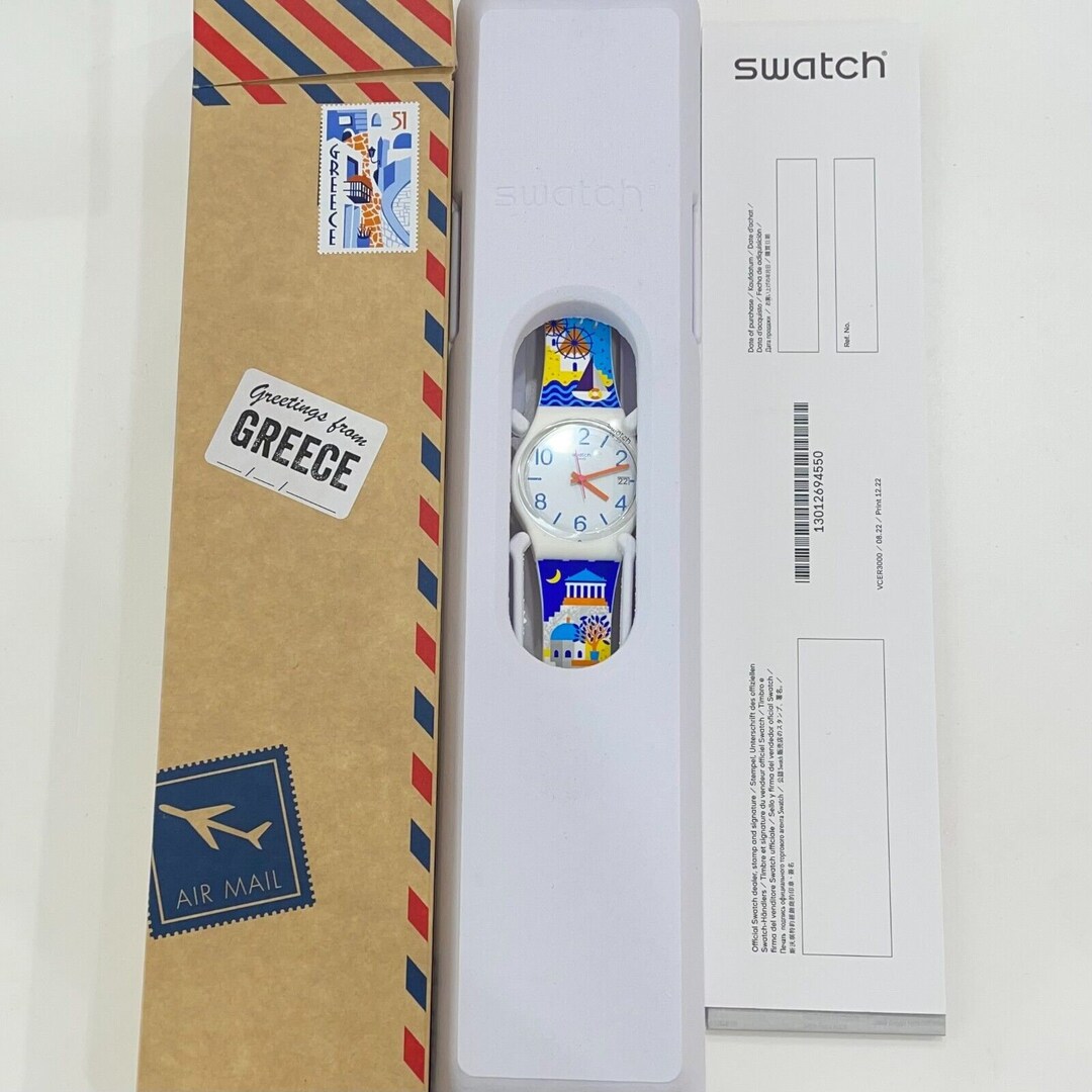 SWATCH Destination Greetings From Crete Greece New in Box GW408C ...