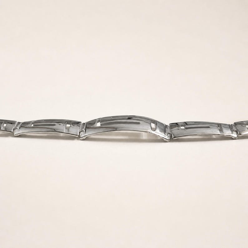 Greek Meander Bracelet Sterling Silver - Etsy