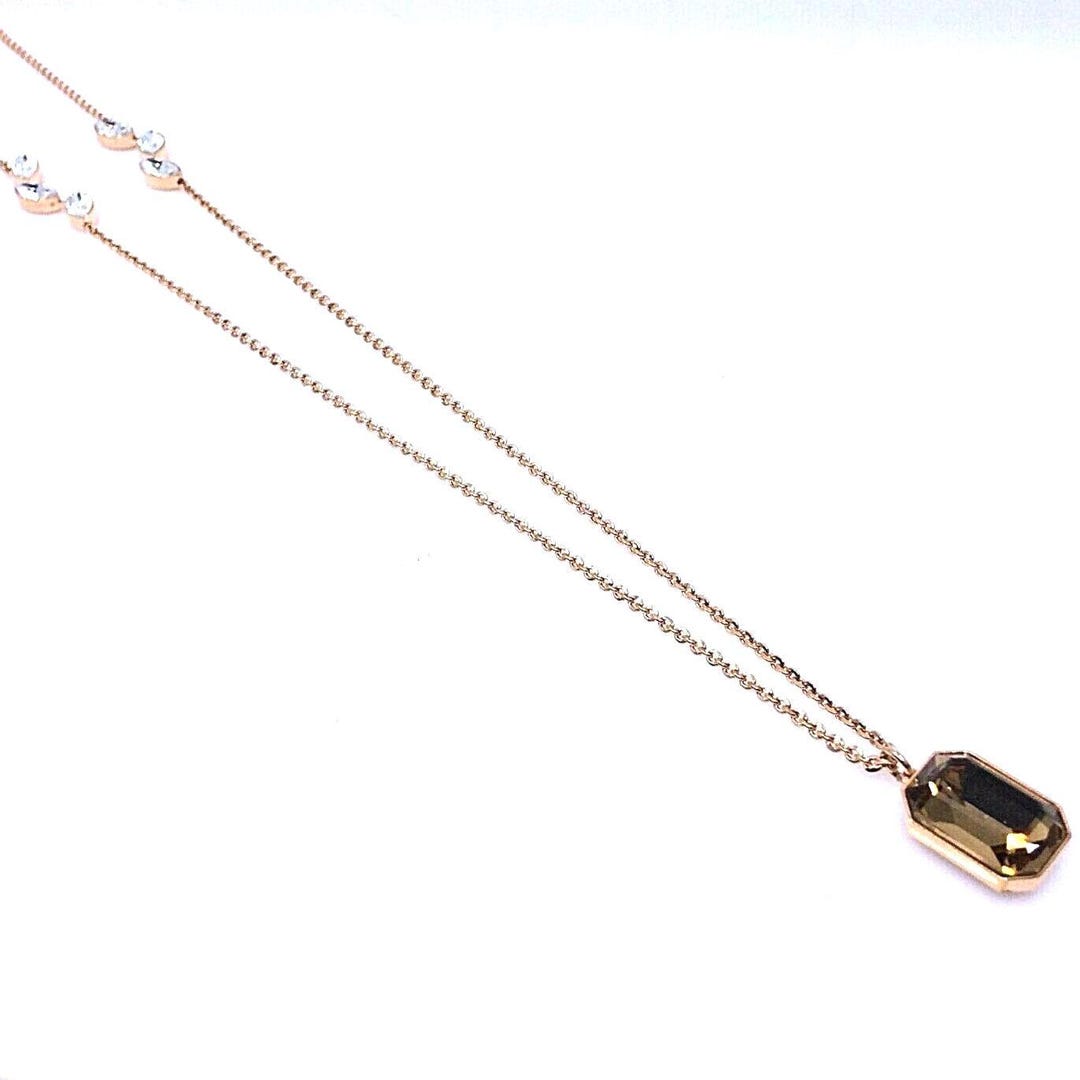 Rebecca Italian Very Long Stainless Steel Necklace | Rose Gold Color ...