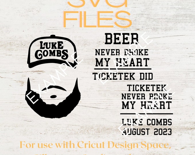 Luke Combs SVG Files Use for Tshirt Tumbler Koozie Stubby - Etsy