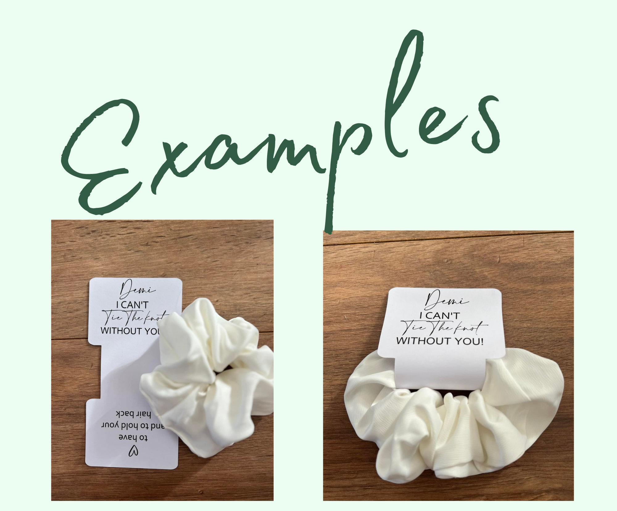 Scrunchie Tag Template SVG Download File Cricut Silhouette Gift Tag ...