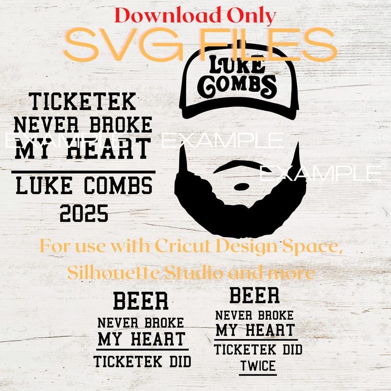 Luke Combs Svg - Etsy