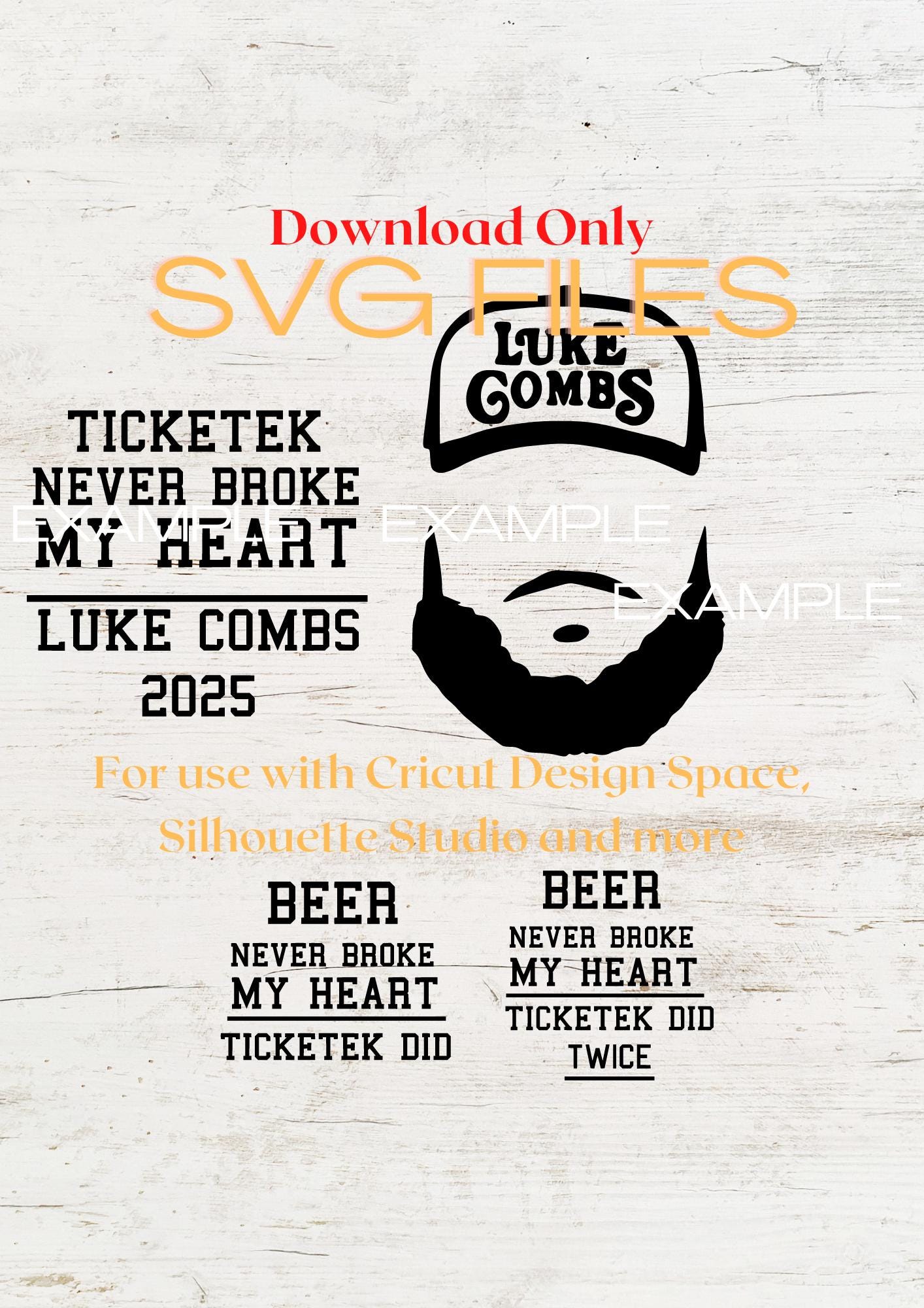 Luke Combs SVG Files Use for Tshirt Tumbler Koozie Stubby Holder - Etsy ...